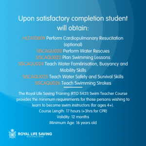 Course Search or Booking – Royal Life Saving Society Queensland